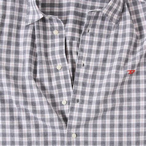 【楽天市場】 Diesel ディーゼル メンズ チェック柄 ダブルスリーブ オーバーサイズ 長袖コットンシャツ【s Doubler】【サイズs