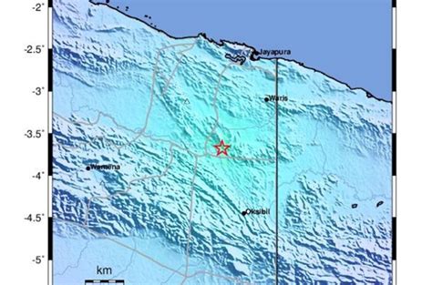 Keerom Diguncang Gempa Dangkal M Getaran Terasa Hingga Jayapura