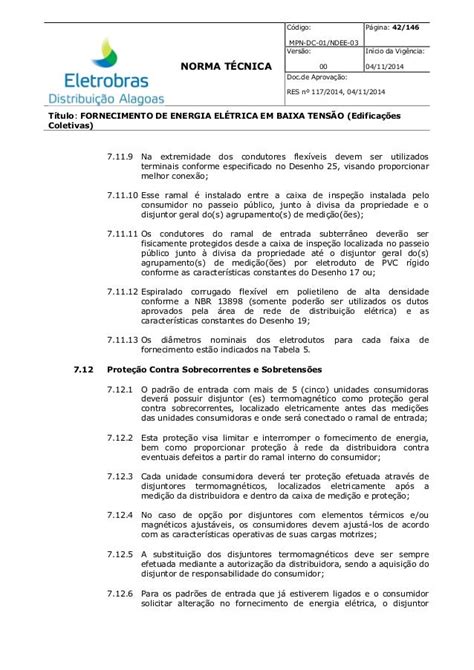 Norma Técnica De Fornecimento De Energia Elétrica Em Baixa Tensão Ed