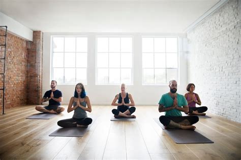 Premium Photo Group Of Diverse People Are Joining A Yoga Class