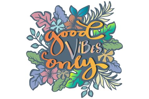 Good Vibes Only Lettering Graphic By Handhini · Creative Fabrica