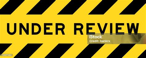 Couleur Jaune Et Noire Avec Bannière Détiquette Rayée De Ligne Avec Mot