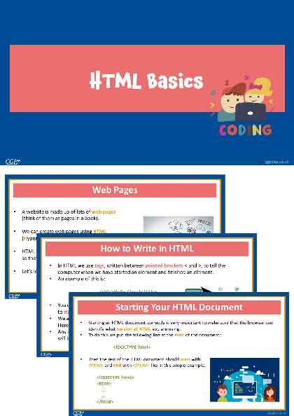 Html Tags Poster Years 5 6 Cgp Plus