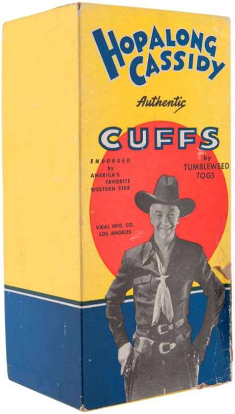 Hakes Hopalong Cassidy Authentic Cuffs Boxed