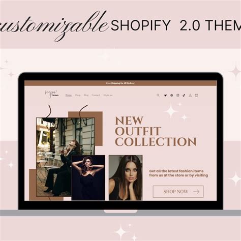 Shopify Theme Template Minimal Shopify Website Shopify Store Banner
