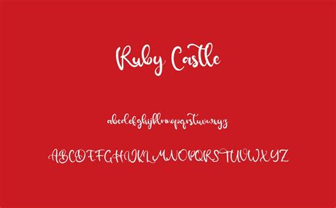 Ruby Castle Free Font