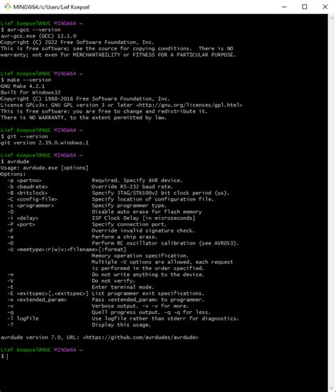 Developing In C For The Atmega328p Using Windows Advanced Wellys Dev