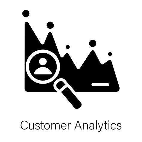 A Solid Style Icon Of Customer Analytics Chart 47402134 Vector Art At