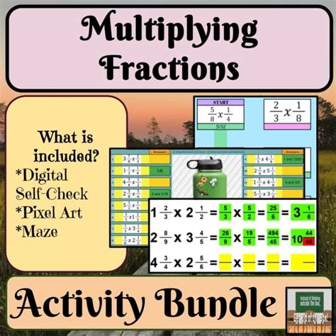 Multiplying Fractions Multiply Fractions By Get Rid Of The Box Tpt