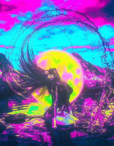 Hazy Daze Female Art Cool Art Pop Art