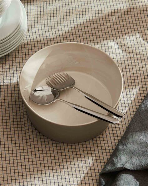 Bộ Thìa Dĩa Trộn Salad Alessi Collo Alto Is0214 2 Món