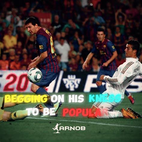 Begging Messi Knees To Be Popular 🗿 Messi Ronaldo Neymar Football