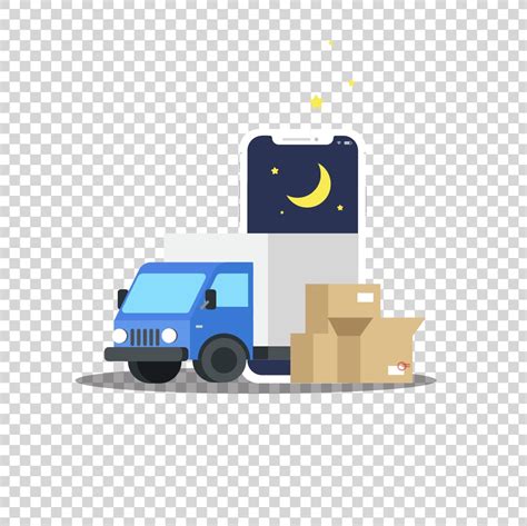 새벽 배송 Png 투명배경 일러스트 다운로드 어반브러시 Png
