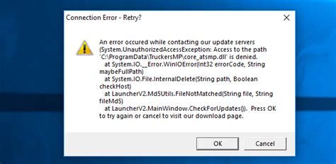Launch Error Unsolved Topics TruckersMP Forum