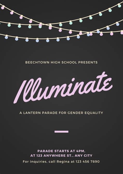 Free Custom Printable Gender Equality Poster Templates Canva