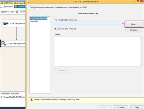Export Data From Sql Server To Flat File In Ssis