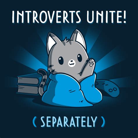 Introverts Unite Separately Funny Cute And Nerdy T Shirts Teeturtle