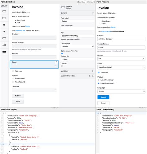 Enable Loading Of Values For All Select Type Components Via Form Input Data Issue