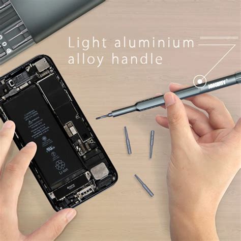 Jakemy Набор прецизионных отверток с глубокими отверстиями рабочие биты Магнитный Отвертка для