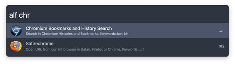 Alfred Gallery • Workflows • Search Alfred Workflows