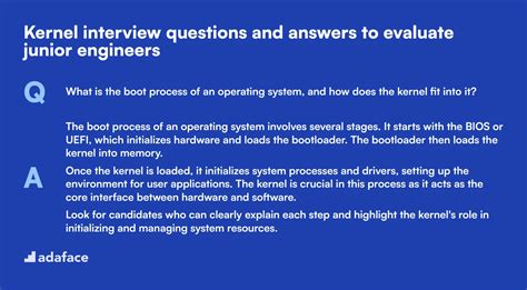 70 kernel interview questions adaface