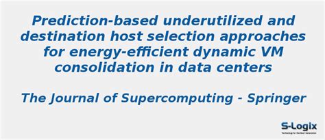 Prediction Underutilize Destination Host Cloudsim Projects S Logix