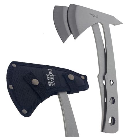 Tactical Master 2 Piece Axe Silver Set Pacific Solution
