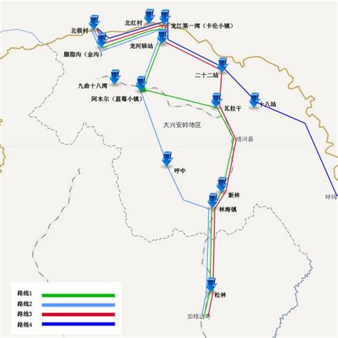 漠河旅游路线图 漠河旅游 漠河旅游 大山谷图库