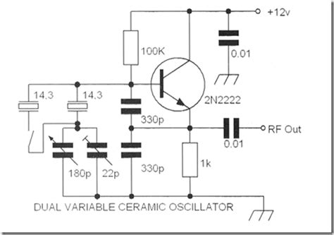 Radio Circuits Blog Dual Variable Ceramic Resonator Oscillator