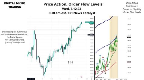 Price Action Order Flow Levels Wed 71223 Youtube