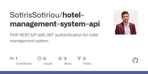 GitHub SotirisSotiriou Hotel Management System Api PHP REST API With