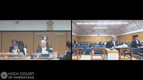 High Court Of Karnataka Live Telecast Of Court Proceedings Of Ch 1 On