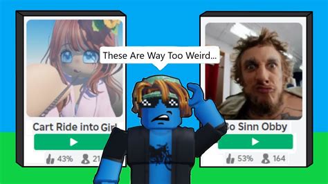 The Weirdest Roblox Games Youtube