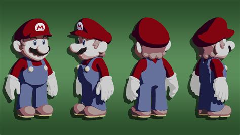 Blender Cell Shading Test Mtmb Mario By Unknownuney On Deviantart