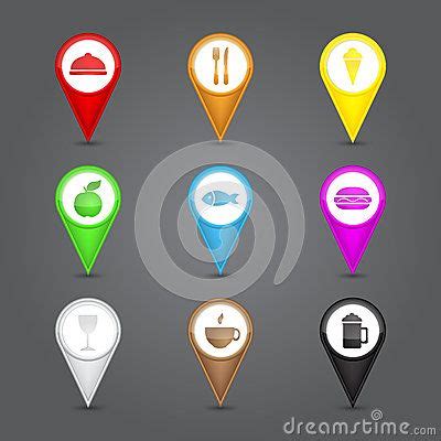 App Icons Glass Set Glossy Round 3D Map Pin With By Anna Kudinova Via