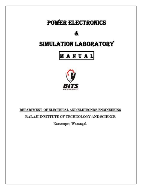 power electronics lab manual 3 2 pdf power inverter power electronics