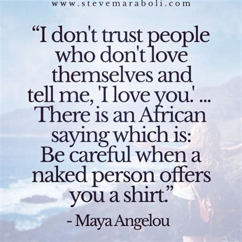 Be Careful When A Naked Person Offers You A Shirt Dont Trust People