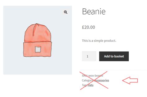 WooCommerce Hide Product Meta SKU Categories Tags ECommerce Hints