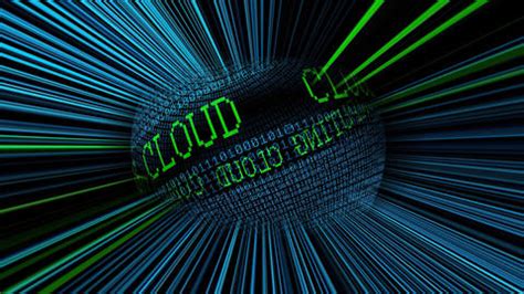 Cloud Computing Binary Data Sphere Stock Photo