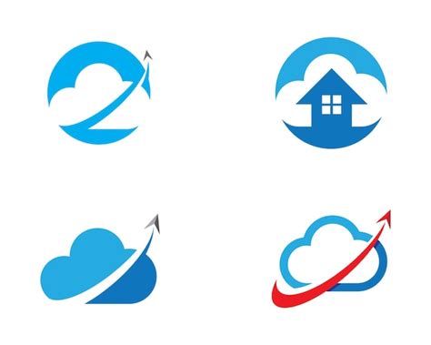 Premium Vector Cloud Icon Vector Illustration Design Template