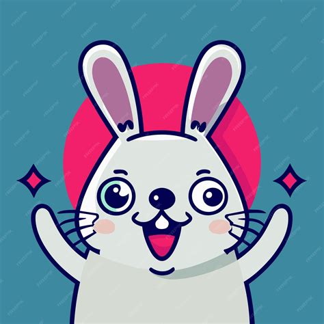 Premium Vector Cute Rabbit Cartoon Vector