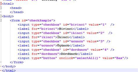 Burak Karatatar Javascript Ile Checkbox Kullan M