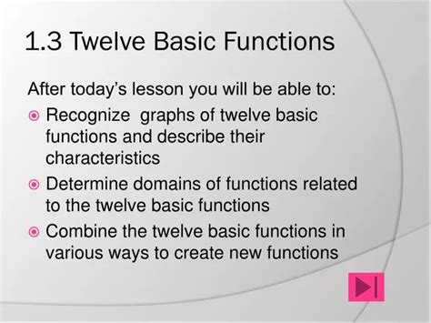 PPT 1 3 Twelve Basic Functions PowerPoint Presentation Free Download ID 6011384