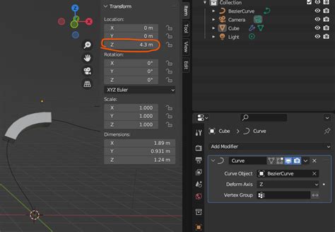 Curve Deform And Follow Path Not Possible Modeling Blender Artists