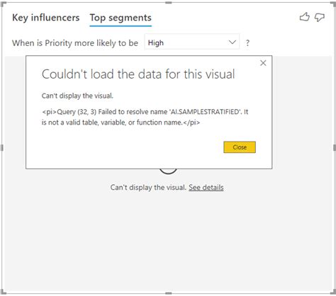 Re Key Influencer Errorfailed To Resolve Name Microsoft Fabric Community
