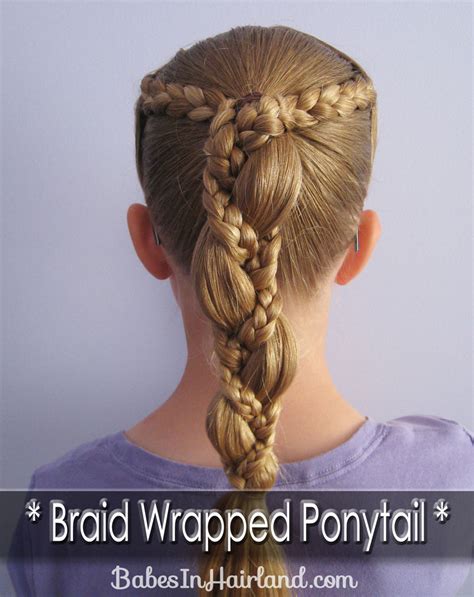 Braid Wrapped Ponytail Babes In Hairland