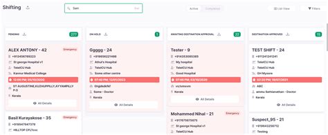 Patient Search Not Working In Shifting Page · Issue 5276 · Ohcnetwork