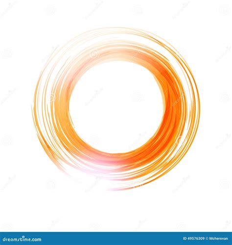Vector Abstract Orange Circle Logo Design Template Stock Illustration Illustration Of Arrow