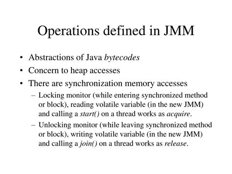 PPT The Java Memory Model PowerPoint Presentation Free Download ID 3929572