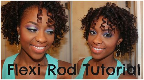 Easy Flexi Rod Tutorial On Natural Hair Youtube